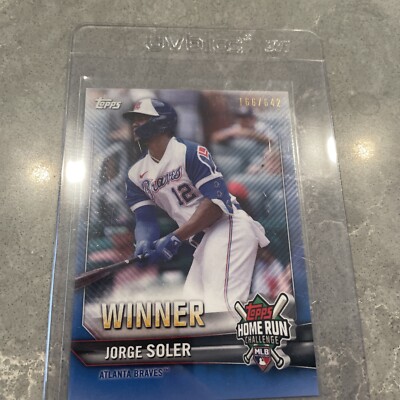 2021 Topps Jorge Soler August Home Run Challenge Winner #166/642 #HRW ...