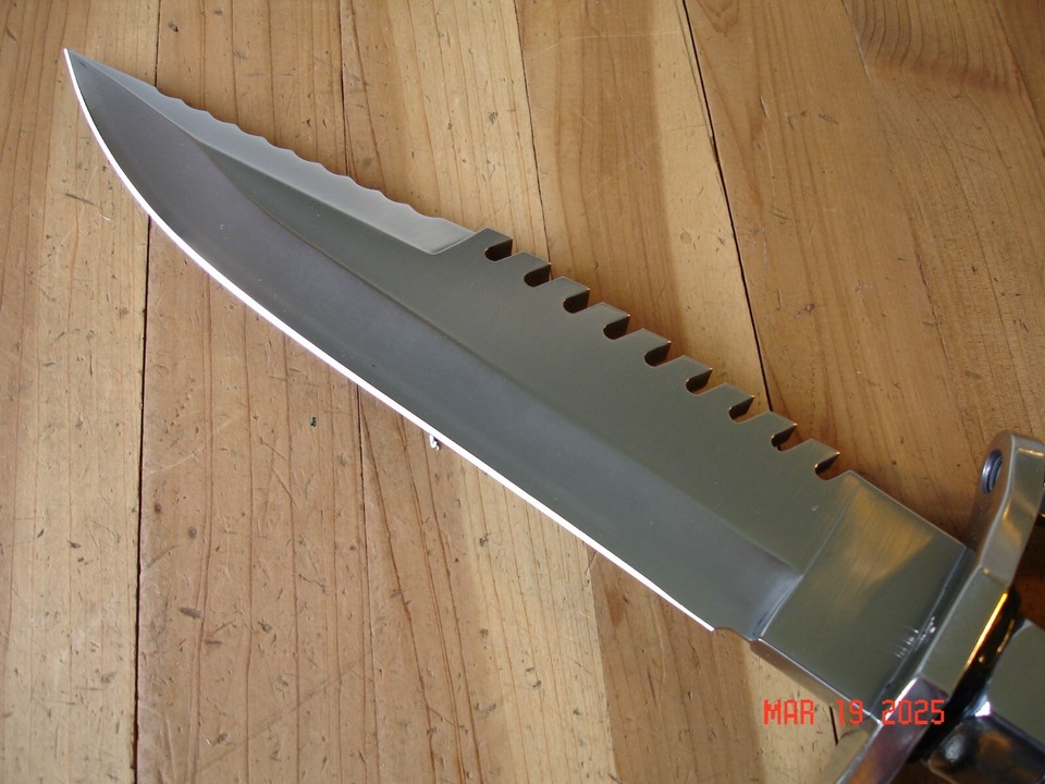 JOE HOUSER CUSTOM BUCK KNIFE 184 BUCKMASTER HEX NUT HANDLE 425M SS ...
