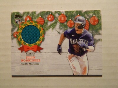 2022 Topps Holiday Jersey Short Print Rookie Card of Julio Rodriguez ...