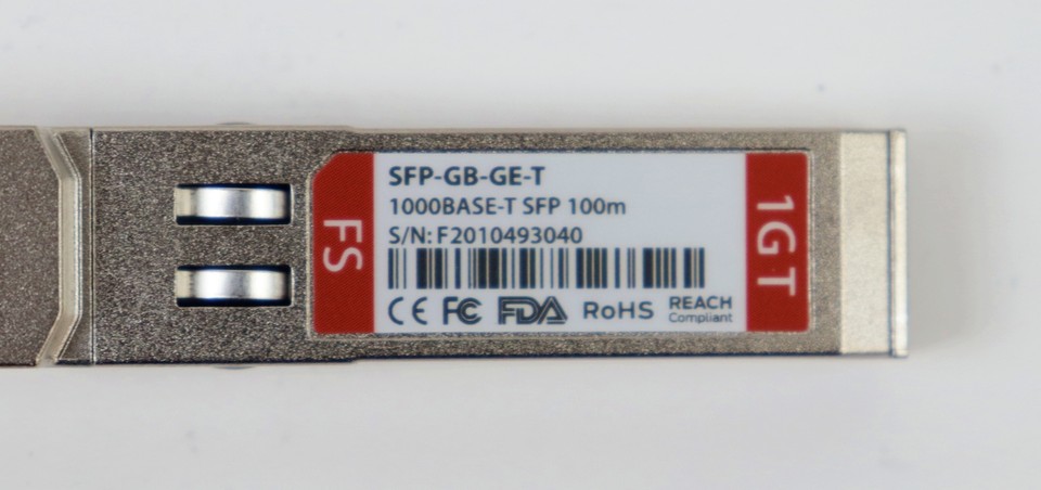 Lot 8 Fiberstore SFP-GB-GE-T 1000BASE-T FS 1GT SFP Transceiver | eBay