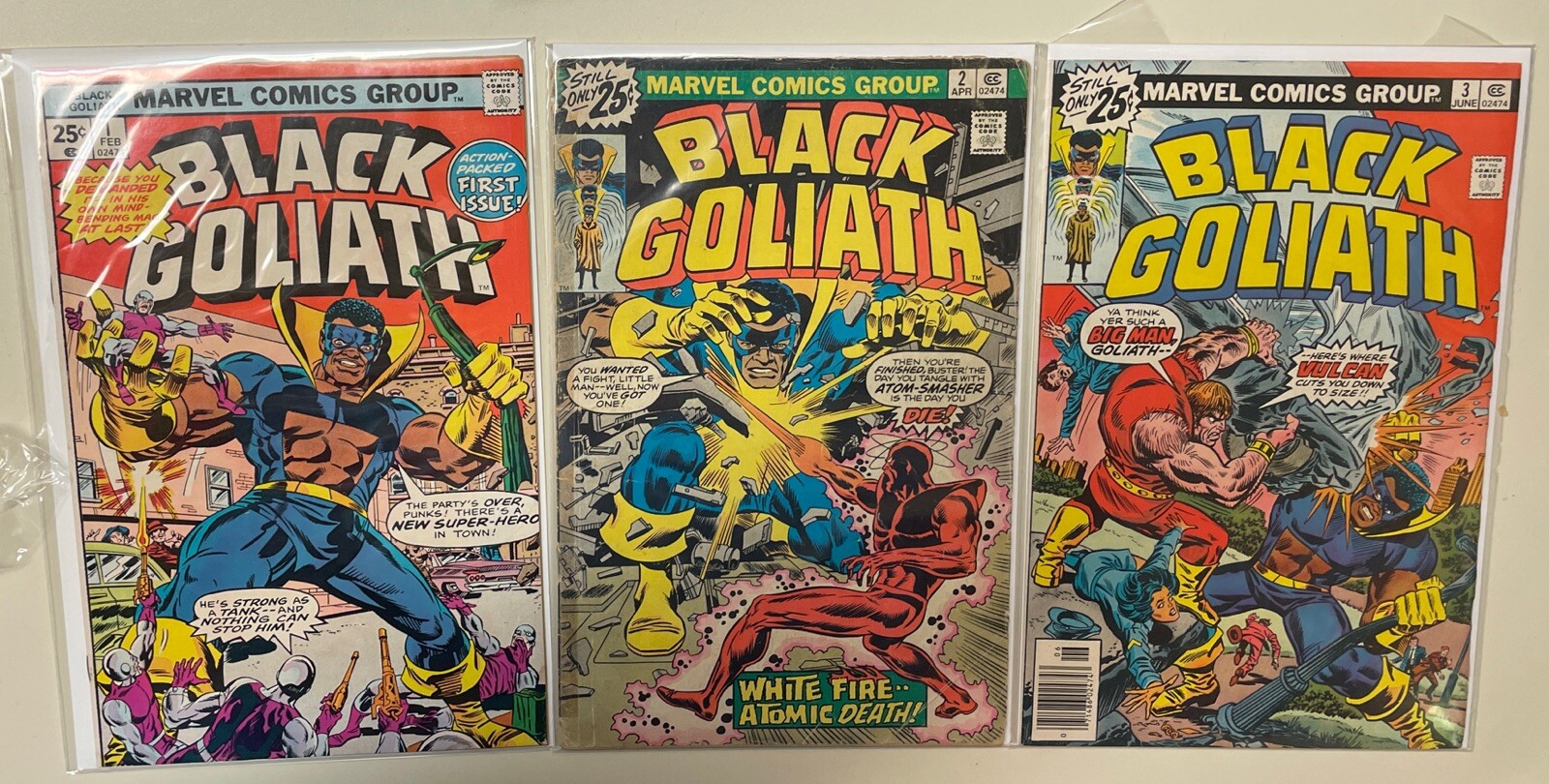 Black Goliath #1-2-3 Avengers Marvel Comics 1976 2nd Appearance ...