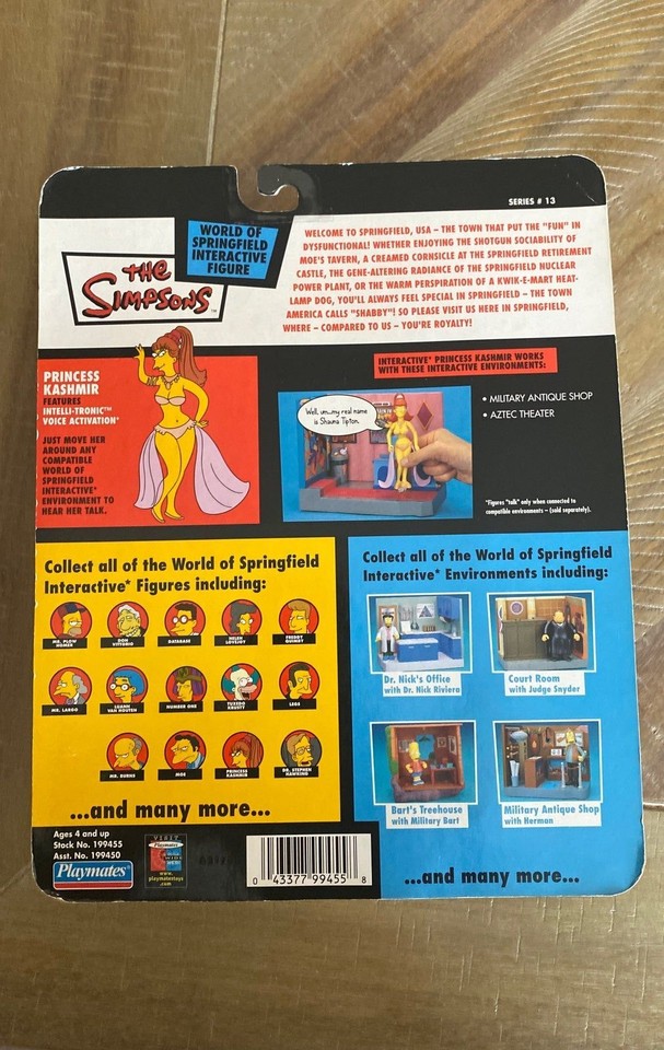 Playmates Figure - THE SIMPSONS - WOS - PRINCESS KASHMIR - NEW - RARE ...