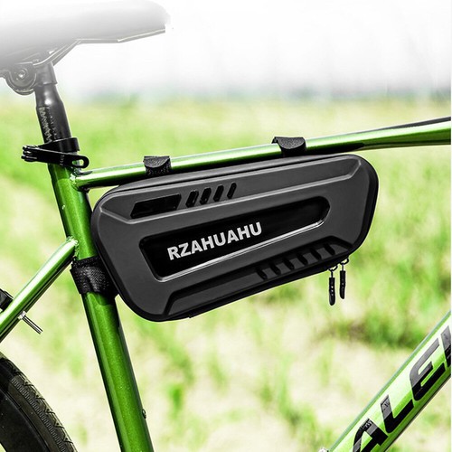 MTB Bike Front Beam Hard Shell Waterproof Triangle Bag Cell Phone Case ...