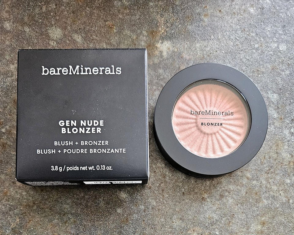 BareMinerals KISS OF PINK Gen Nude Blonzer Blush+Bronzer .13 oz. NIB ...