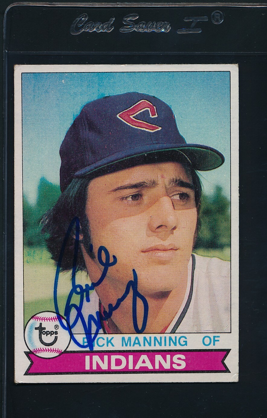 1979 Topps #425 Rick Manning Indians Signed Auto *9011 | eBay