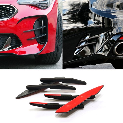 Bumper Devil`s Claw Canard Wing Matt Front+Rear 4p Set for Kia Stinger ...