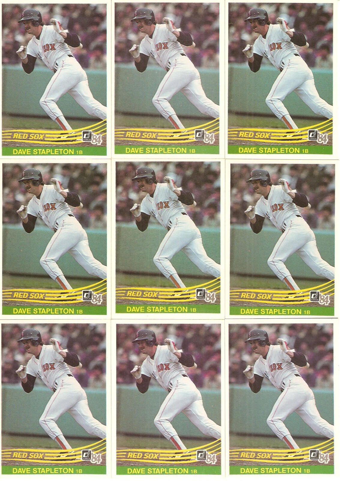 36 CARD DAVE STAPLETON BASEBALL CARD LOT 226 | eBay