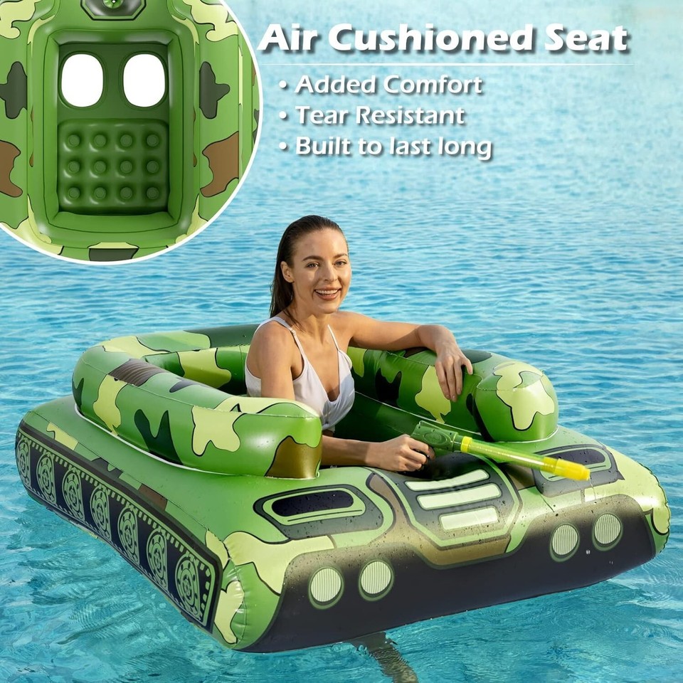 Inflatable Tank Swimming Pool Floats Rafts for Adults Kids Water ...