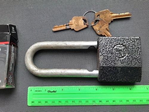 Vtg Hinged padlock big brace Атава USSR 3 Key Lock 620 g | eBay