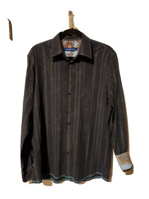 Georg Roth Los Angeles Men Shirt Flip Cuff Button Down Nylon Cotton ...