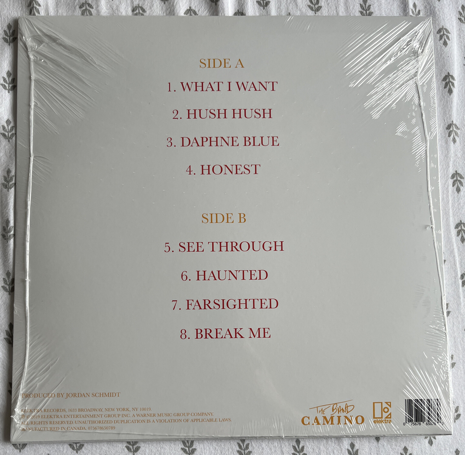 THE BAND CAMINO "TRYHARD", BRAND NEW!! WHITE VINYL, DAPHNE BLUE!! OUT ...