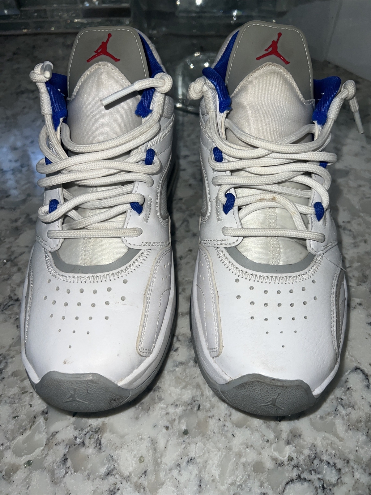 Nike Air Jordan’s Blue And White Size 6Y Shoes DA8032 | eBay