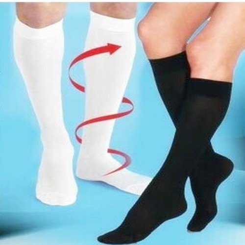 Mens Womens Flight Travel Socks Unisex Compression Anti Swelling DVT ...
