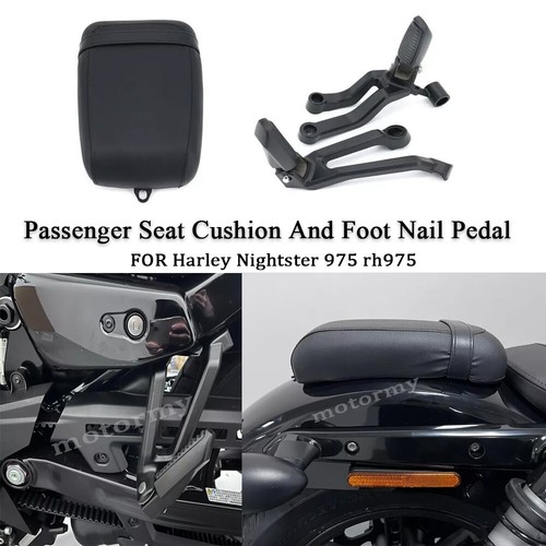 Passenger Pillion Rear Seat Cushion W/Foot Peg For Harley Nightster 975 ...