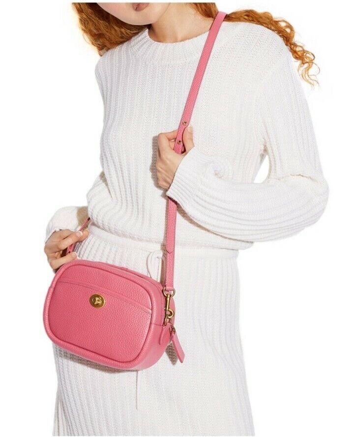 COACH LEATHER CROSSBODY CAMERA BAG W/ WEBBED STRAP &REGULAR STRAP | eBay