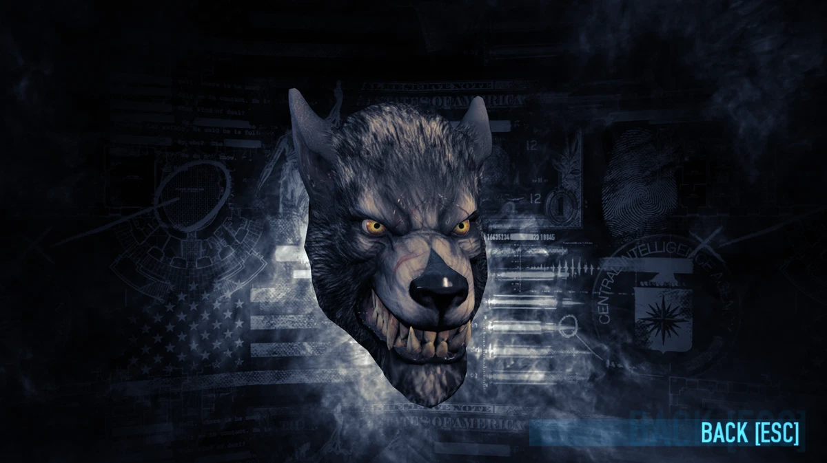 Payday 2 Wolf Masks
