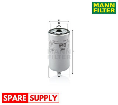 FUEL FILTER FOR ASKAM AYATS BREDAMENARINIBUS MANN-FILTER WDK 725 | eBay ...