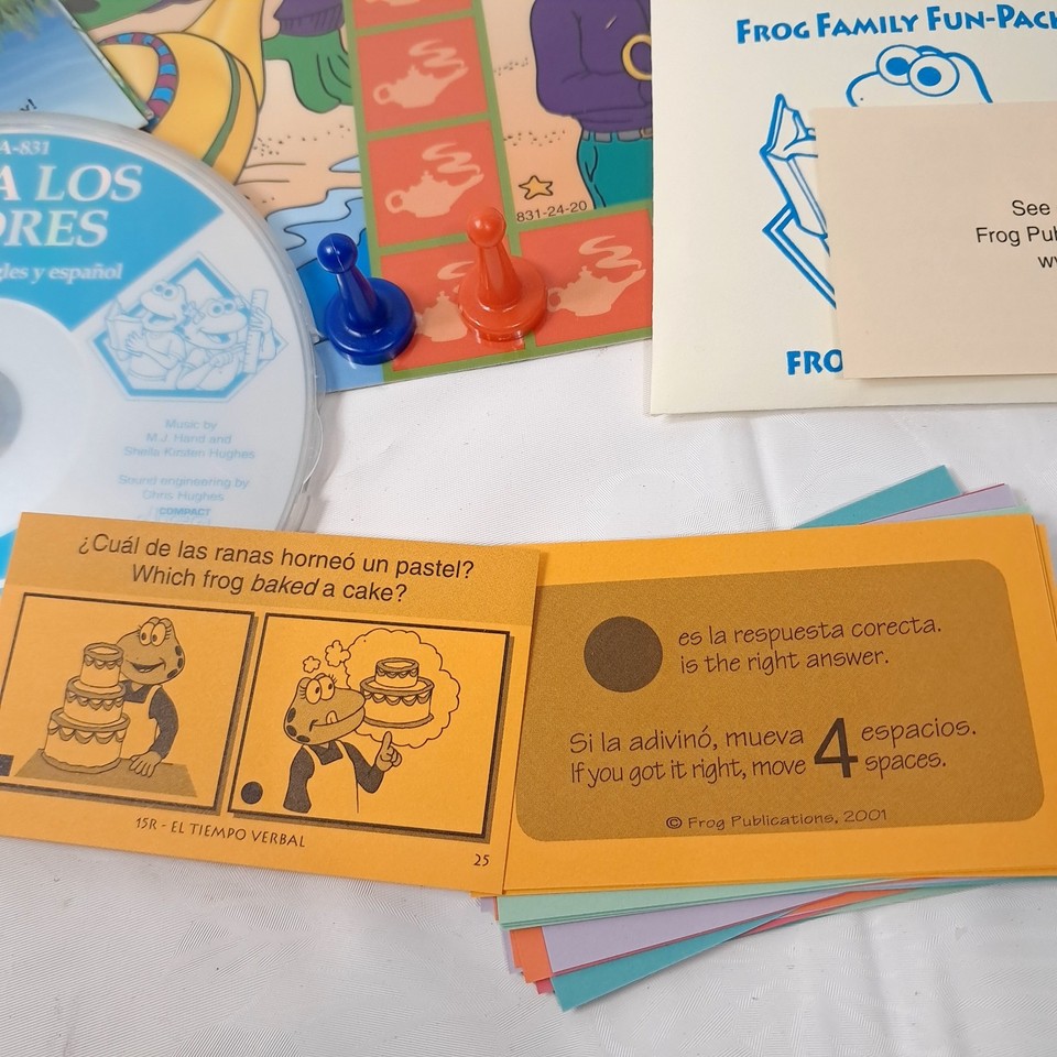 Frog Family Fun Packs Game 20-R Bilingual reading Spanish English ...