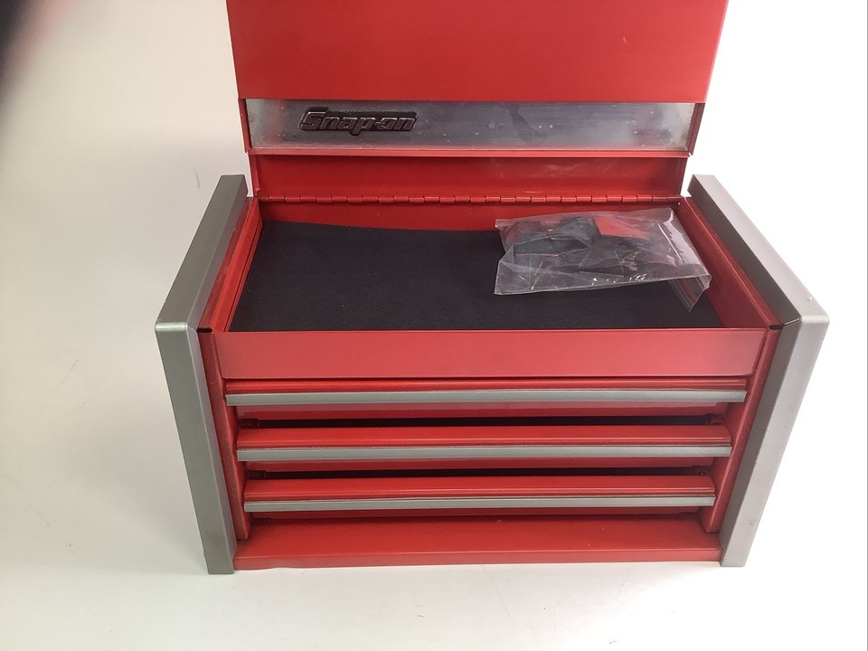 Snap-on Miniature Top Chest Mini Toolbox Micro Tool Box RED | eBay