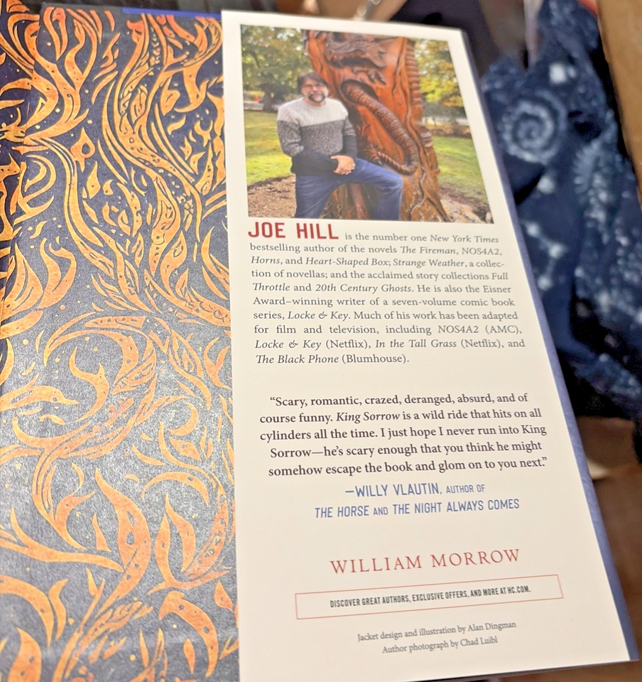 King Sorrow Joe Hill 1st Edition, Signed, Hardcover 2025 | eBay