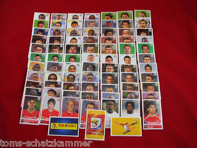 Panini WM 2010 alle 80 Update Extra Sticker als Einzelbilder ...