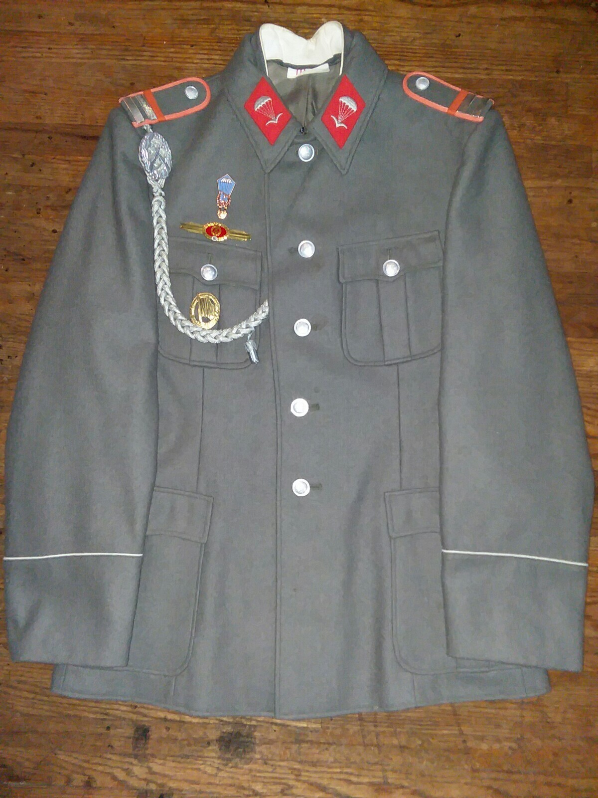 East German army paratroopers E.M. service tunic 2 | eBay