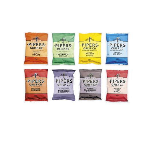 Pipers Crisps Mixed Box (Mixed Between 7 Flavours) 3 Case sizes ...