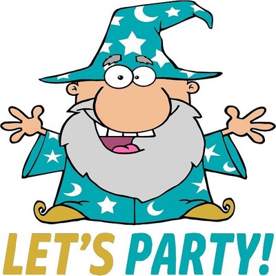 30 Custom Turquoise Party Wizard Personalized Address Labels | eBay