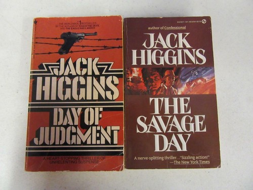 COMPLETE SET (2) JACK HIGGINS Books SIMON VAUGHN SERIES Savage Day Of ...
