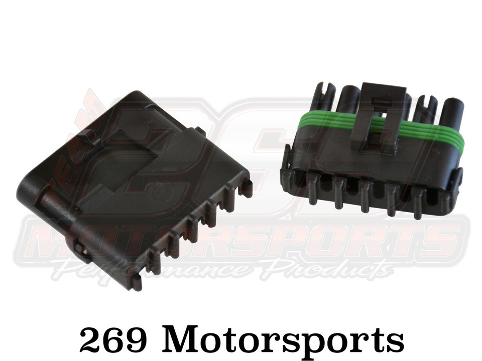 WEATHER PACK 6 PIN CONNECTOR 12-16 AWG Wire Water Tight Quick Connect ...