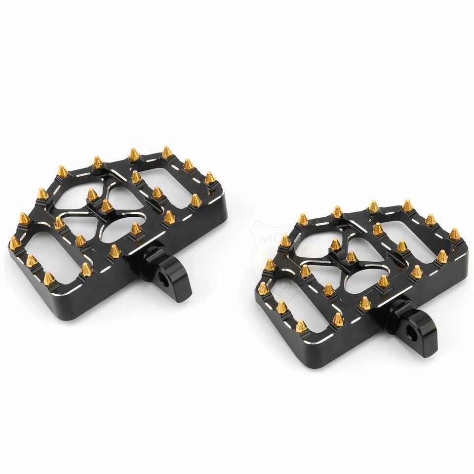 CNC Foot Pegs Floorboard Pedal Rest MX Style For Harley Touring Road ...