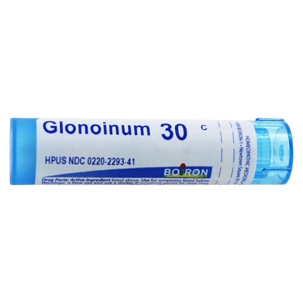 Boiron Homeopathic Medicine Glonoinum 30c Pellets 80 Count Tube for ...
