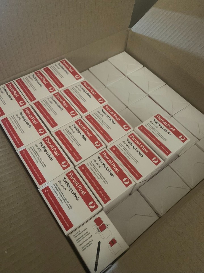 Australia Post Parcel Post Tracking Labels Proof Delivery Domestic ...