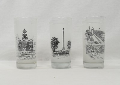 Collectible Commemorative Glasses Honoring 150th Anniversary of Texas ...