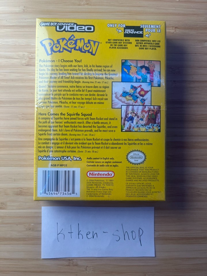 Gameboy Advance Video Pokemon I Choose You & Here Comes Squirtle Squad ...