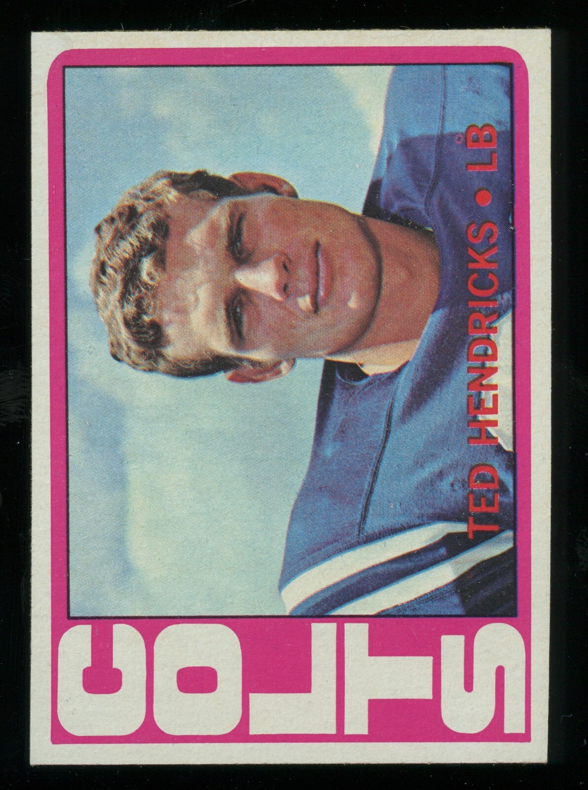 1972 TOPPS FOOTBALL #93 TED HENDRICKS RC **PERFECTLY CENTERED PACK ...