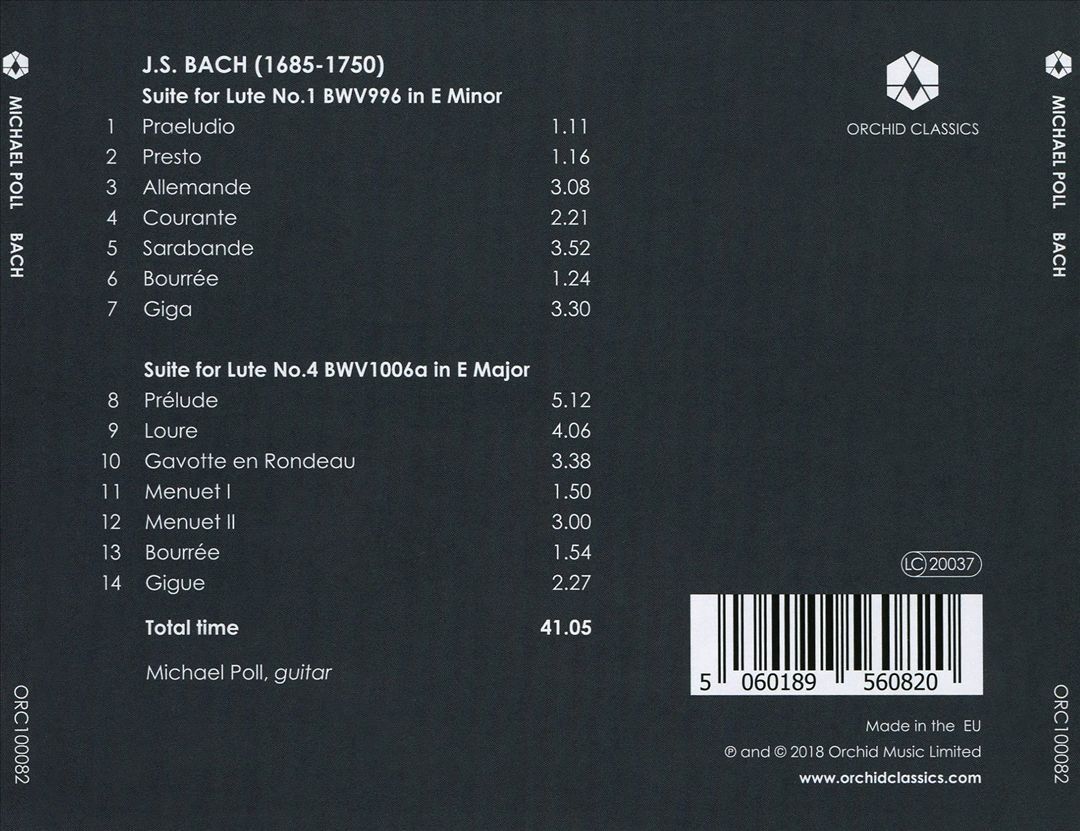 MICHAEL POLL 7-STRING BACH NEW CD 5060189560820 | eBay