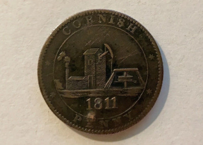 1811 Cornwall Cornish Penny Token Redruth Williams | eBay Australia