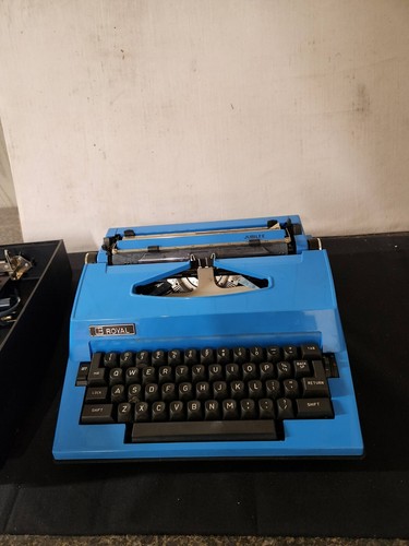 Vintage Royal Electric Jubilee Typewriter Rare Blue Germany Portable | eBay