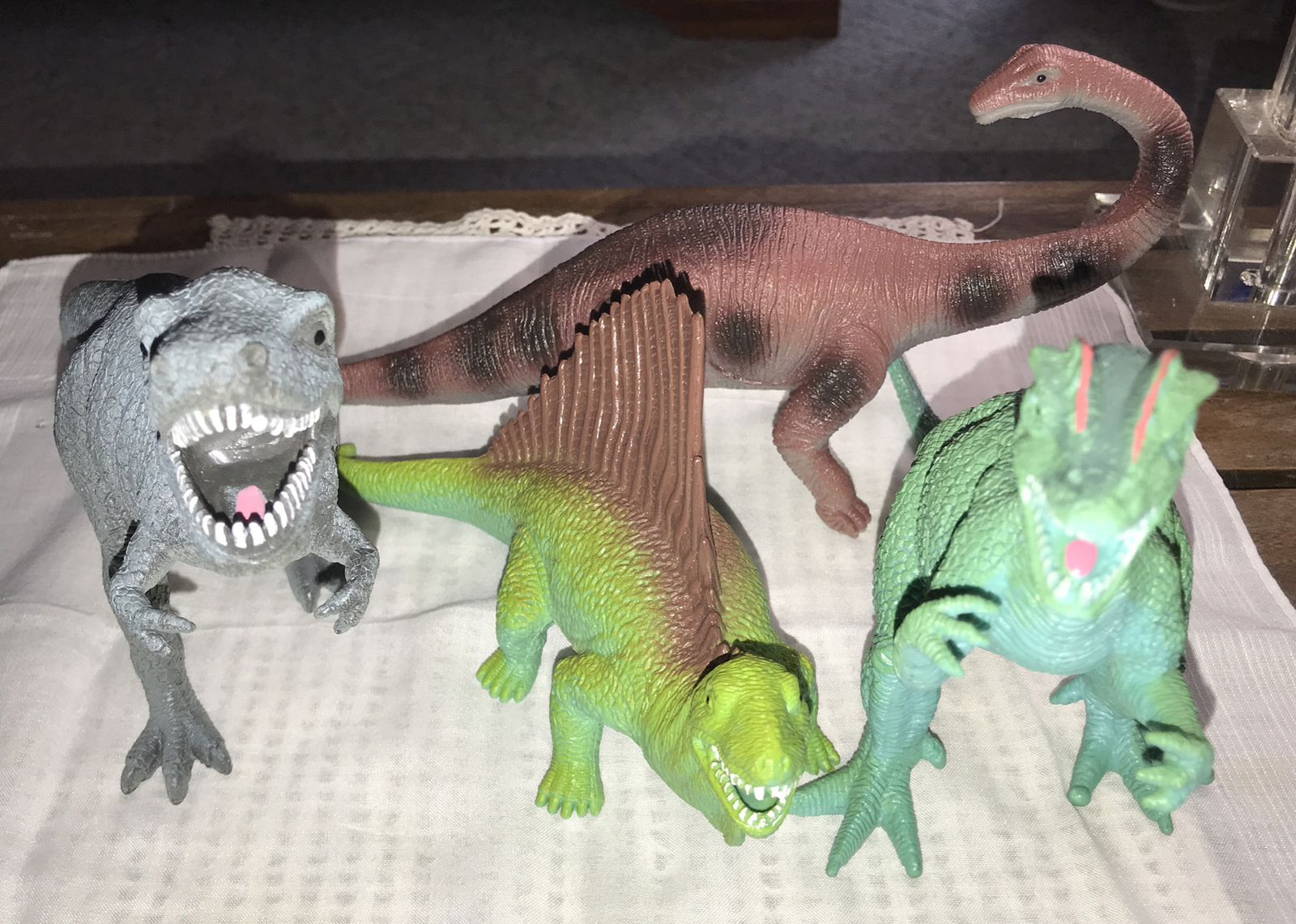 Lot Of Dinosaurs Figures Boley T-Rex, Edaphosaurus, Dilophosautus ...