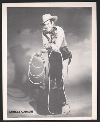Sunset Carson-8x10-B&W-Still | eBay