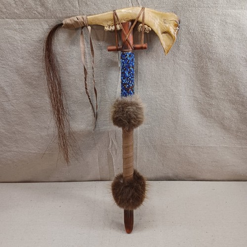 Authentic Native American Jaw Bone Deer Tomahawk Artifact Of The Creek ...