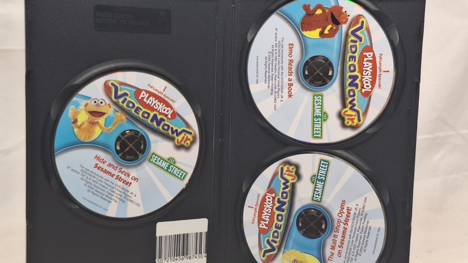 VideoNow Jr. Playskool Sesame Street 3 Disc DVD Set - Big Bird, Elmo | eBay