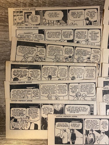LITTLE ORPHAN ANNIE (1960s) - 15 Daily Newspaper Comics - by HAROLD ...