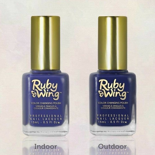 RUBY WING Nail Polish Colour Changing Eclipse 15mL | Blue - Dark Blue ...