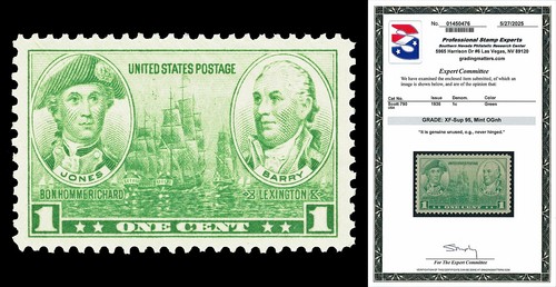 Scott 790 1936 1c Navy Issue Mint Graded XF-Sup 95 NH with PSE CERT | eBay