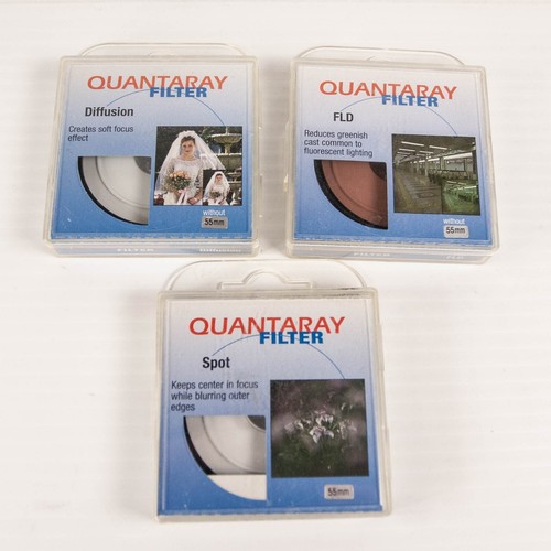 Lot 3 Quantaray Photo Filters 55mm Spot, FLD, & Diffusion Made in Japan ...