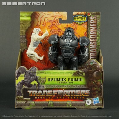 OPTIMUS PRIMAL + ARROWSTRIPE Transformers Rise Beasts Weaponizers MV7 ...