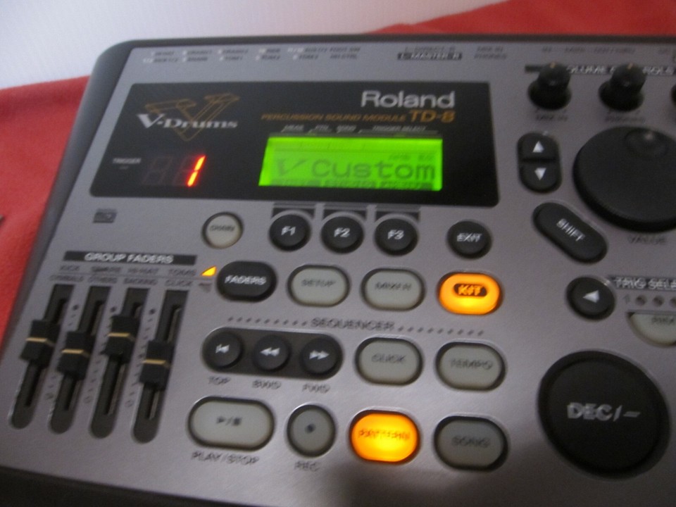 Roland TD-8 Drum Percussion Sound Module Tested New Battery w/ power ...