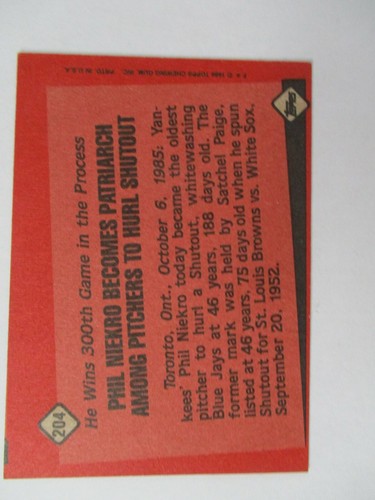 1986 TOPPS BASEBALL ERROR CARDS FOUR (4) | eBay